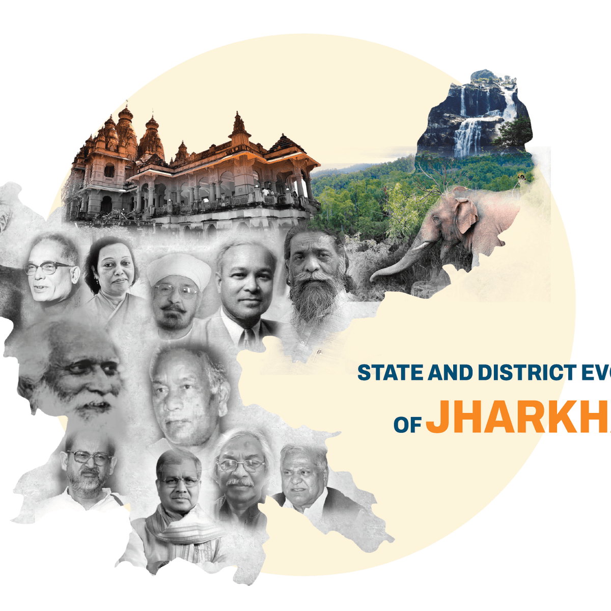 India State Story | Jharkhand | A2 size poster – Indic Inspirations
