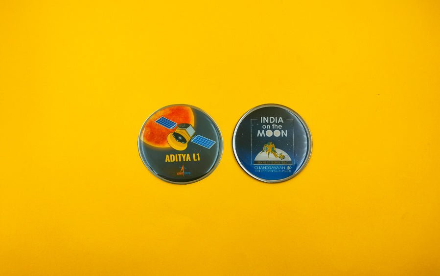 Buy ISRO Moon & Sun Missions | Fridge Magnets | Set of 2 Online – Indic ...
