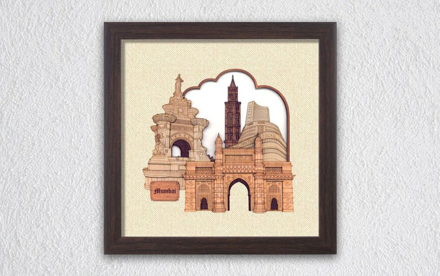 Mumbai Monuments Frame Online - Indic Inspirations