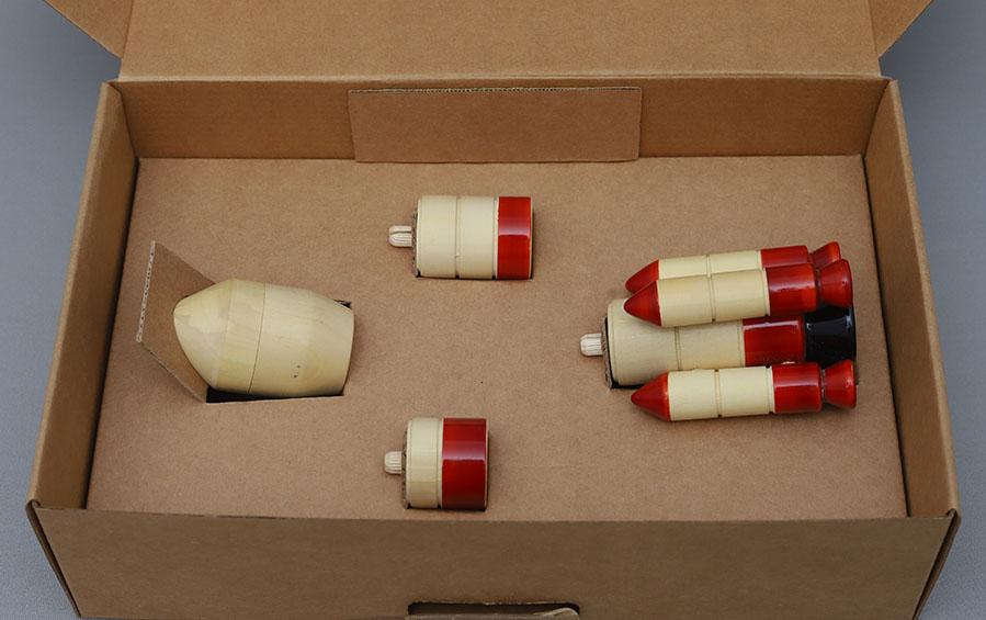 Shop ISRO PSLV 4 Stage Rocket | Wooden DIY Model Online – indic ...