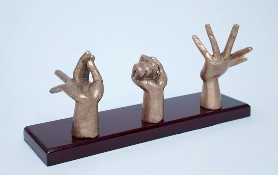 Buy Hand Mudra | Bronze Set of 3 Online Indic Inspirations
