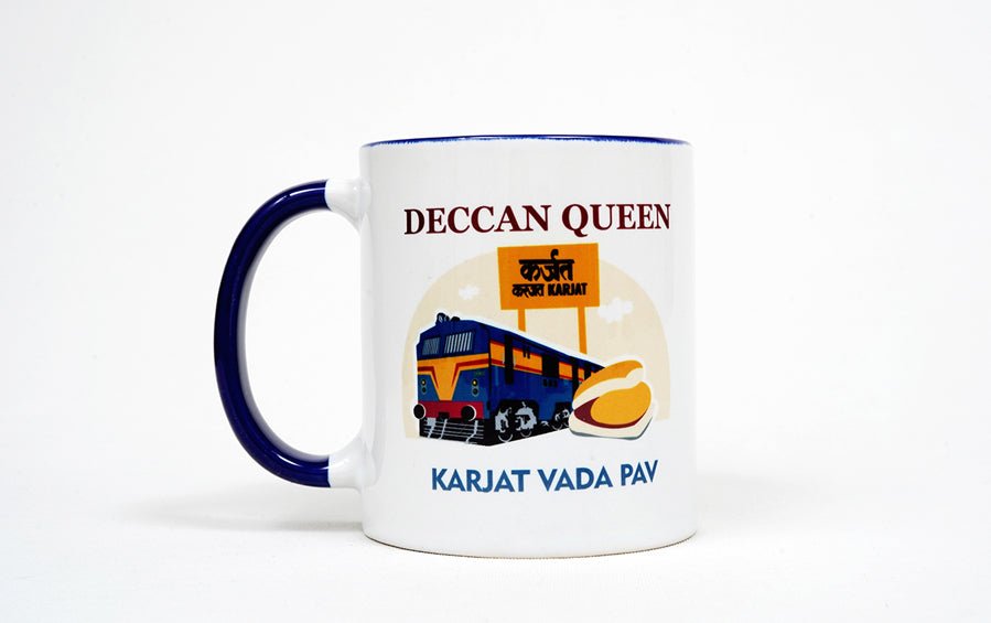Buy Deccan Queen | Karjat Wada Pav | Coffee Mug - Ceramic Coffee Cup ...