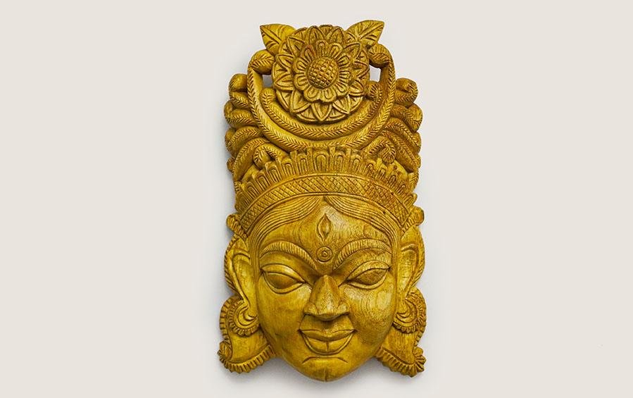 Devi Wooden Mask – Indic Inspirations