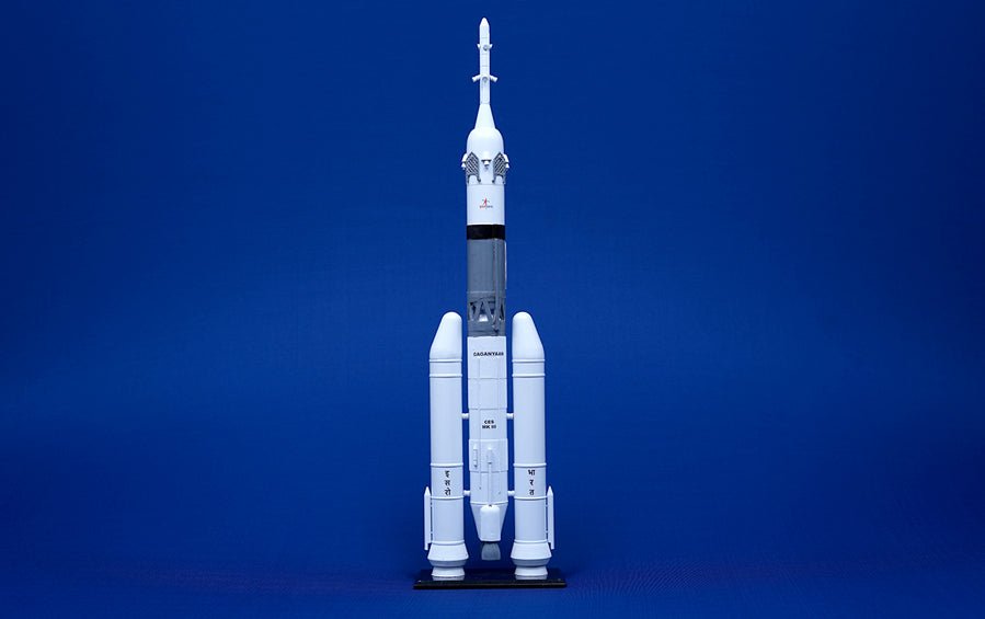 Buy ISRO Gaganyaan GSLV MKIII | 1:100 Aluminium Scale Model Online ...