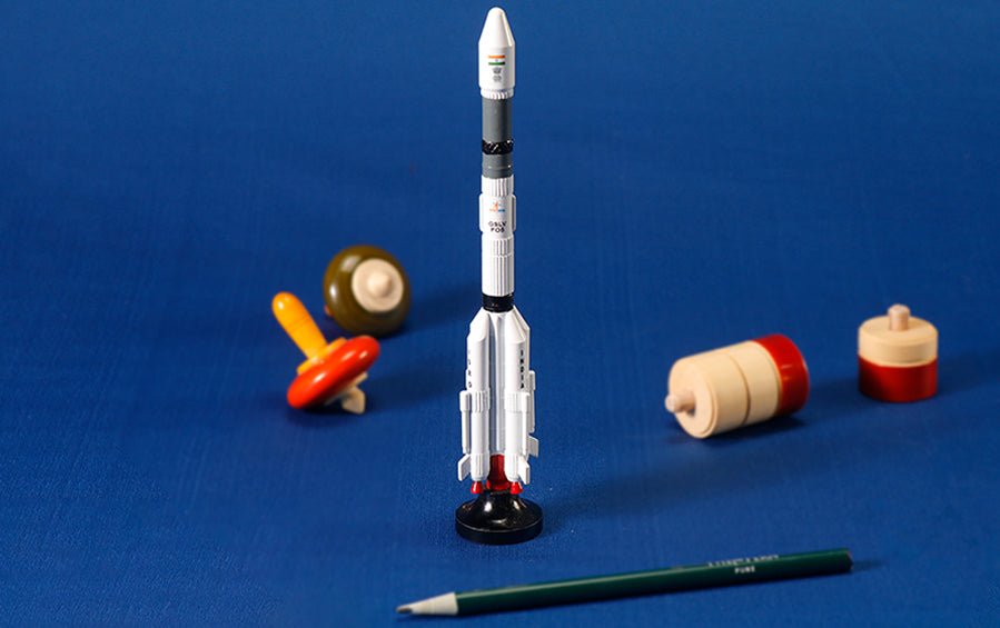 Buy ISRO GSLV F05 | Aluminium Scale Model 1:300 Online – Indic Inspirations