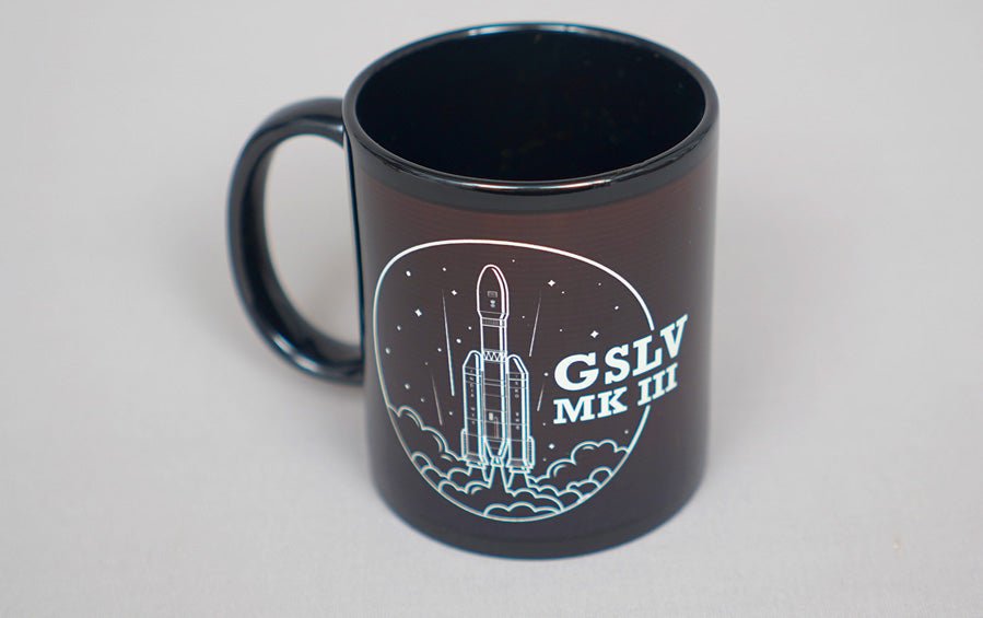 Buy ISRO GSLV Coffee Tea Mug - Black Ceramic Mug - ISRO Gifts & ISRO ...