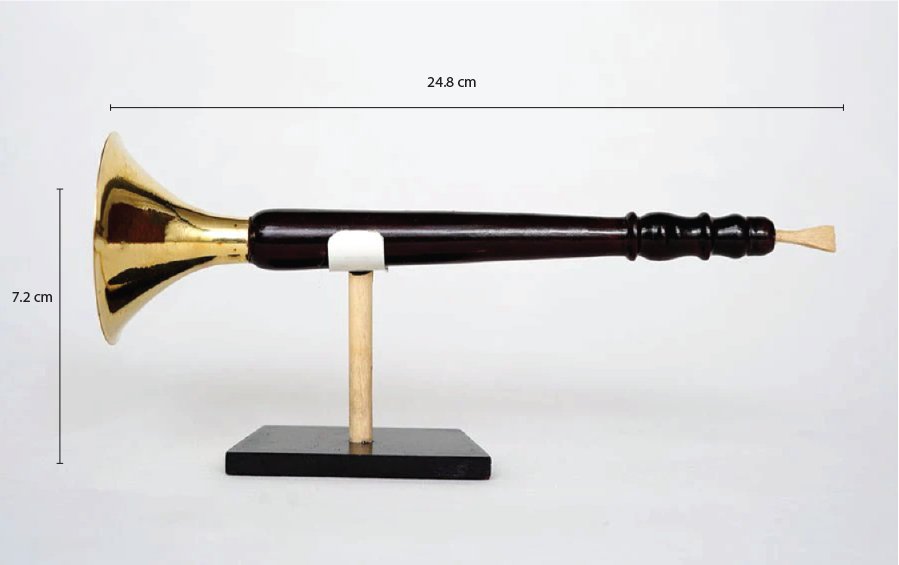 Buy Wooden Miniature Musical Instrument - Shehnai Online Indic Inspirations