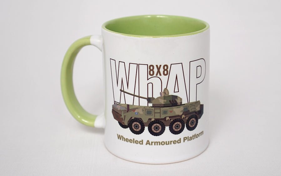 Buy WhAP 8 x 8 Wheeled Armoured Platform | Mug - Ceramic Coffee Cup ...